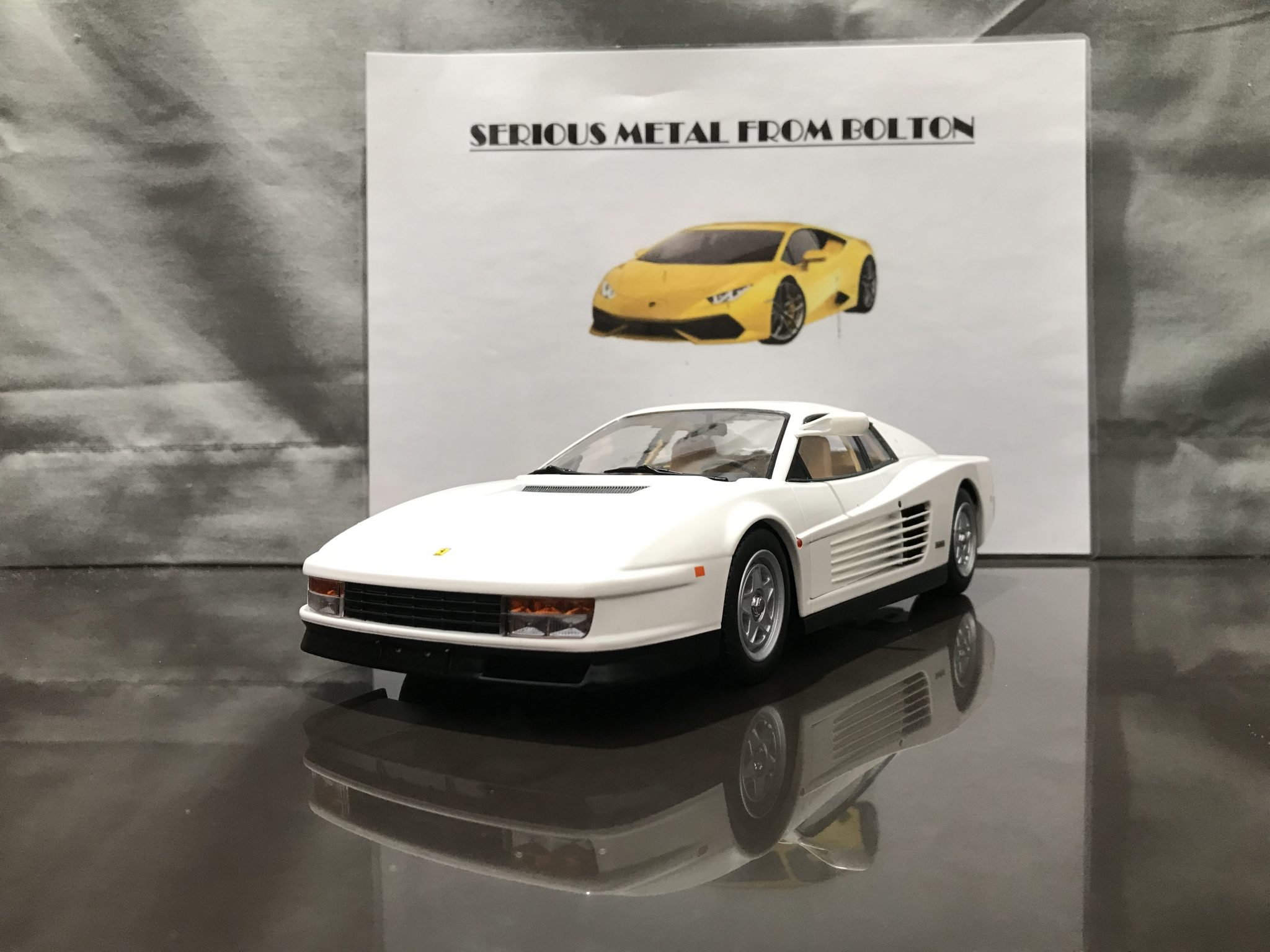 KK SCALE MODELS 180502W FERRARI TESTAROSSA US VERSION 1984 WHITE 1:18 ...