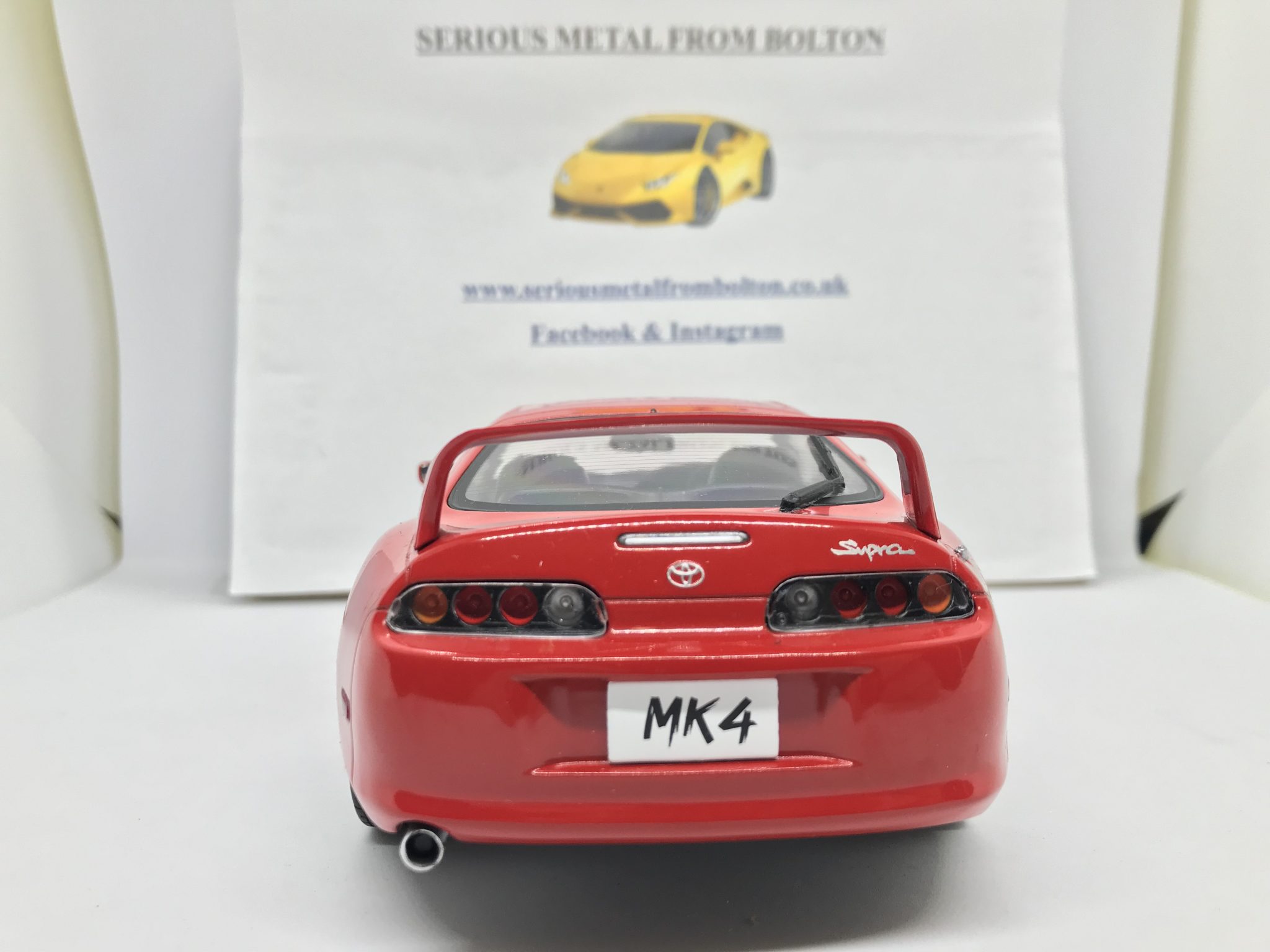 SOLIDO 1807601 1993 TOYOTA SUPRA MK4 A80 RENAISSANCE RED 1:18 SCALE ...
