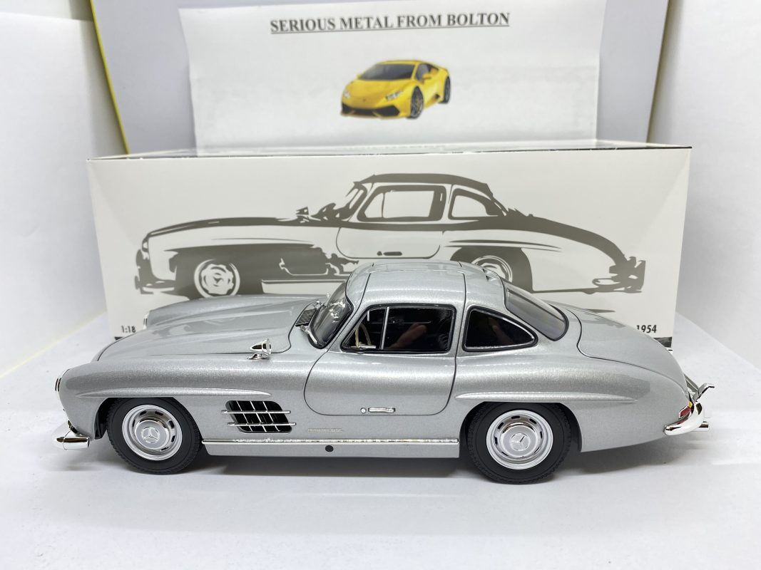 MINICHAMPS 180039000 MERCEDES BENZ 300SL GULLWING 1954 SILVER 1:18 ...