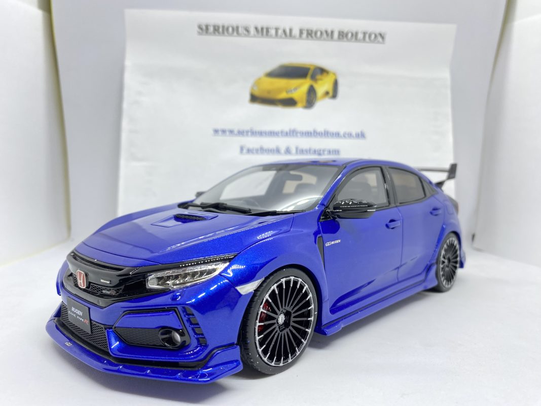 OTTO OT987 HONDA CIVIC FK8 TYPE R MUGEN BLUE METALLIC 1:18 SCALE ...