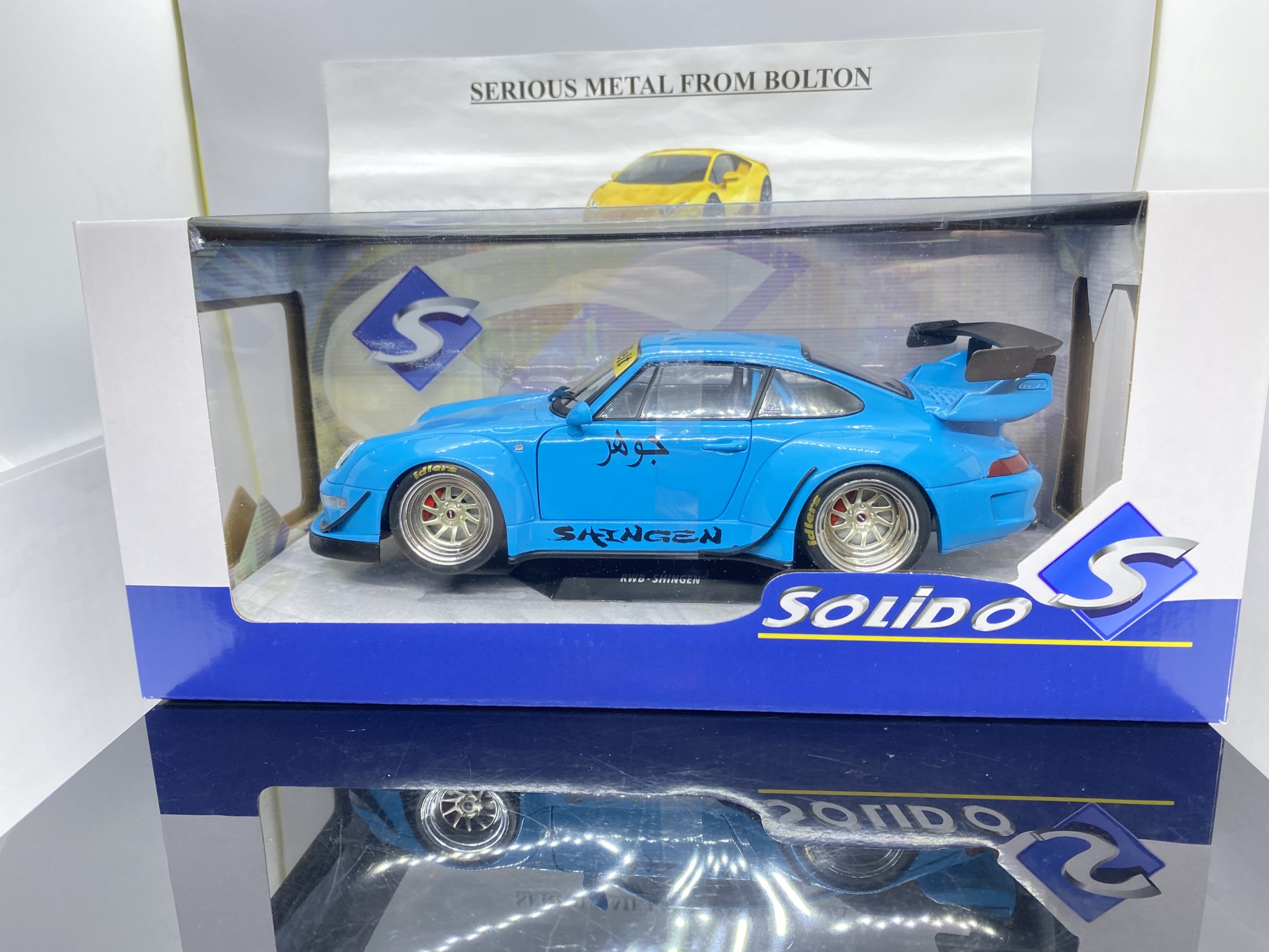 SOLIDO 1808501 PORSCHE 964 RWB BODY KIT SHINGEN 2018 BLUE 1:18 SCALE ...