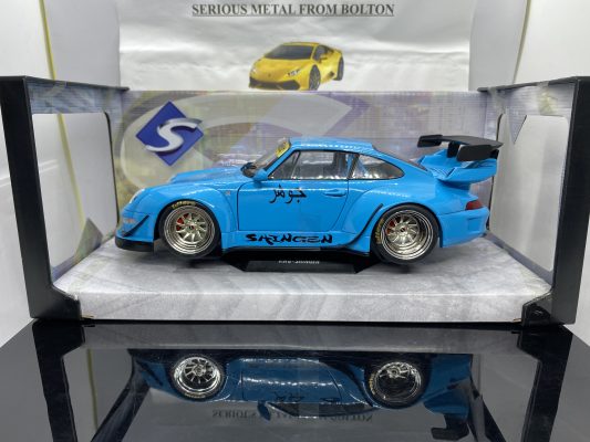 SOLIDO 1808501 PORSCHE 964 RWB BODY KIT SHINGEN 2018 BLUE 1:18 SCALE ...
