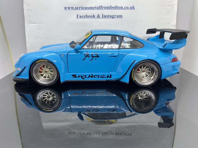 SOLIDO 1808501 PORSCHE 964 RWB BODY KIT SHINGEN 2018 BLUE 1:18 SCALE ...