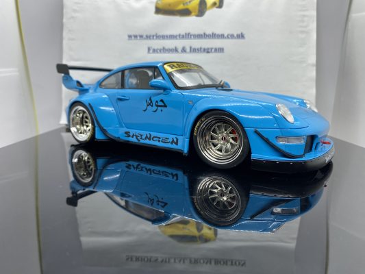 SOLIDO 1808501 PORSCHE 964 RWB BODY KIT SHINGEN 2018 BLUE 1:18 SCALE ...